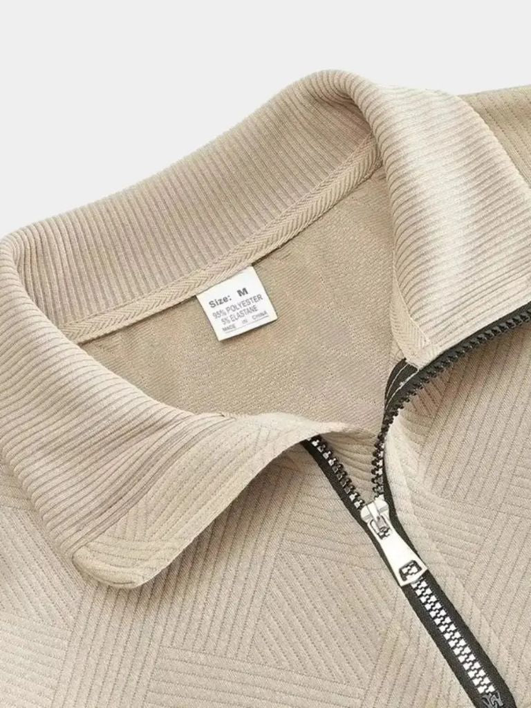 Essential Henley Quarter Zip Pullover - Cross & Crown - Cross & Crown